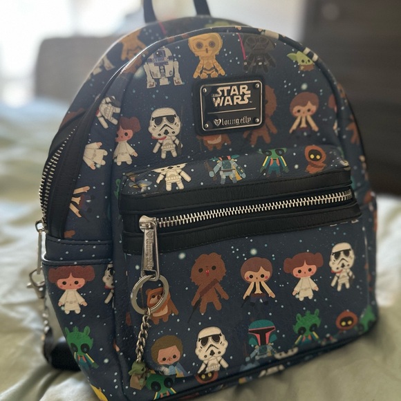 Loungefly | Bags | Disney Star Wars Mini Loungefly Backpack Blue With ...